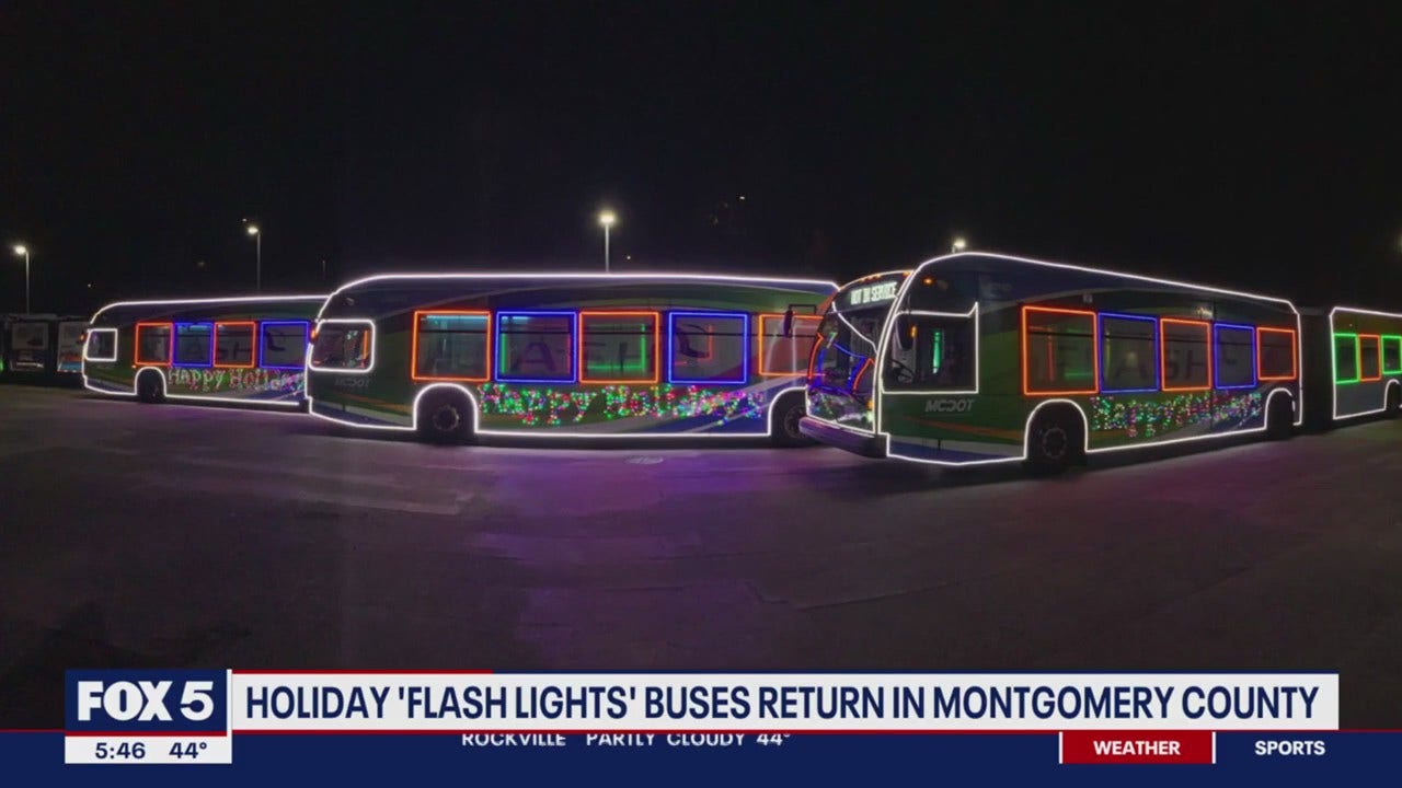 Holiday 'Flash Lights' buses return in Montgomery County | FOX 5 DC