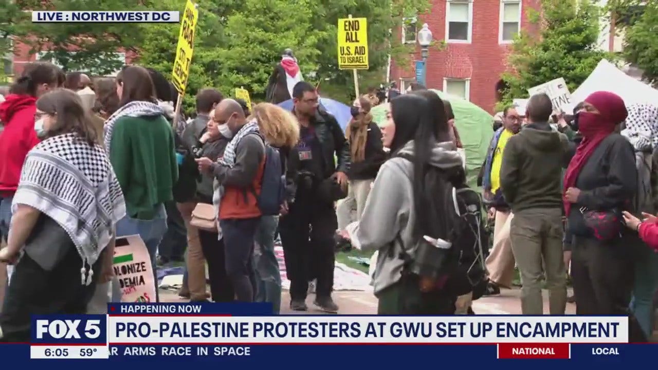 GWU protest: Students vow to stay despite university's orders | FOX 5 DC