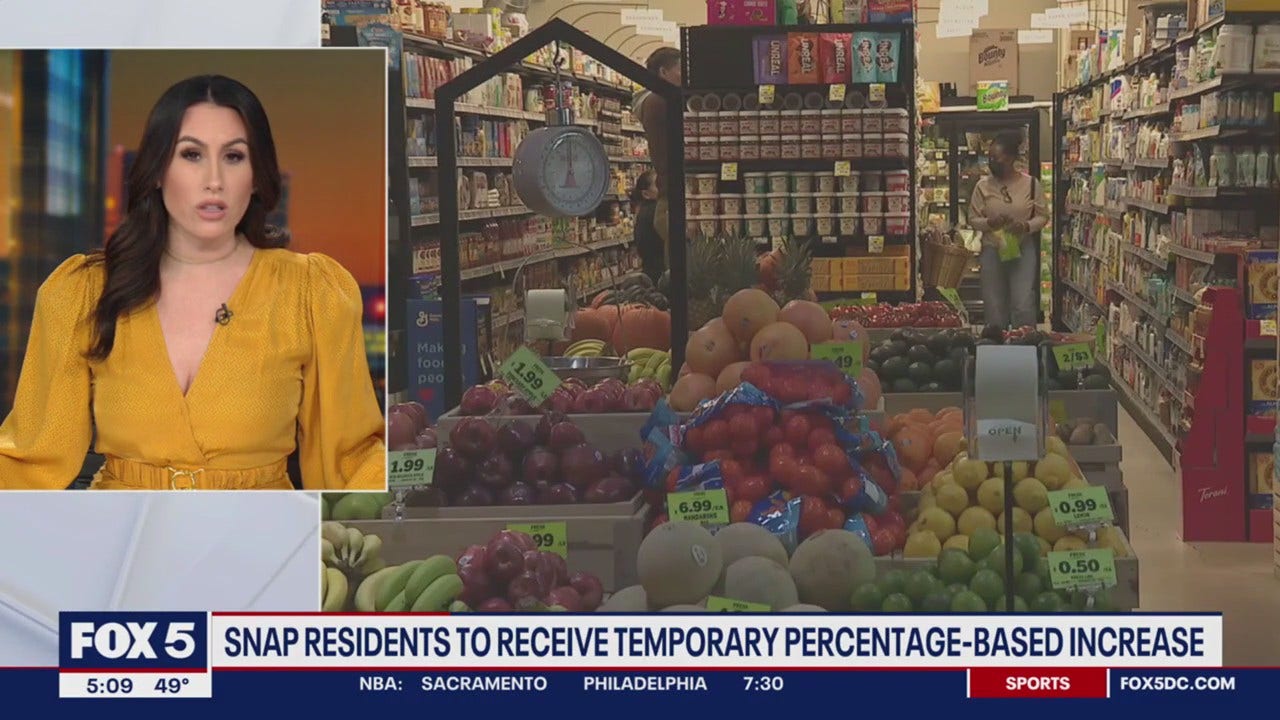 DC SNAP recipients to receive temporary percentage-based increase | FOX ...