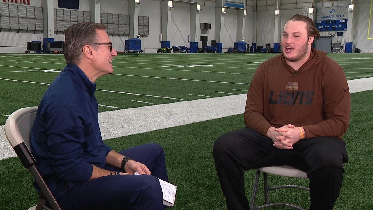 WATCH - Dan Miller sits down with Lions rookie offensive lineman Colby ...