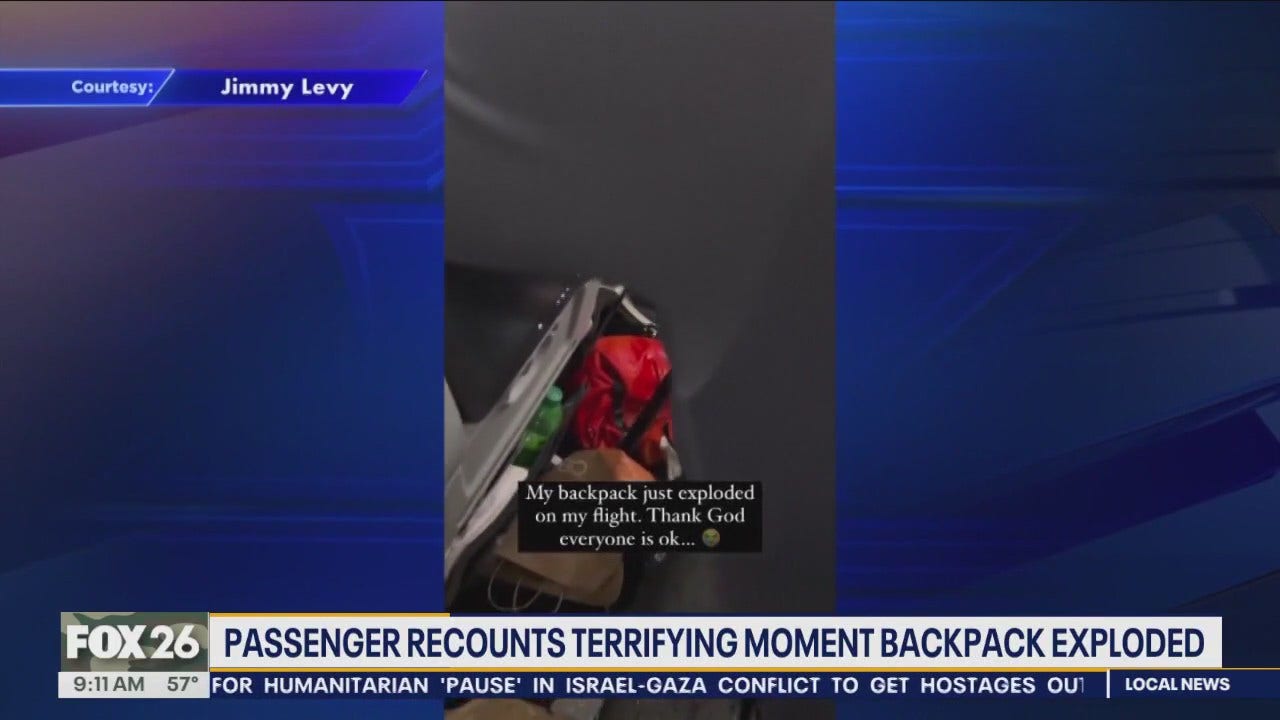 Passenger recounts moment backpack exploded | FOX 26 Houston