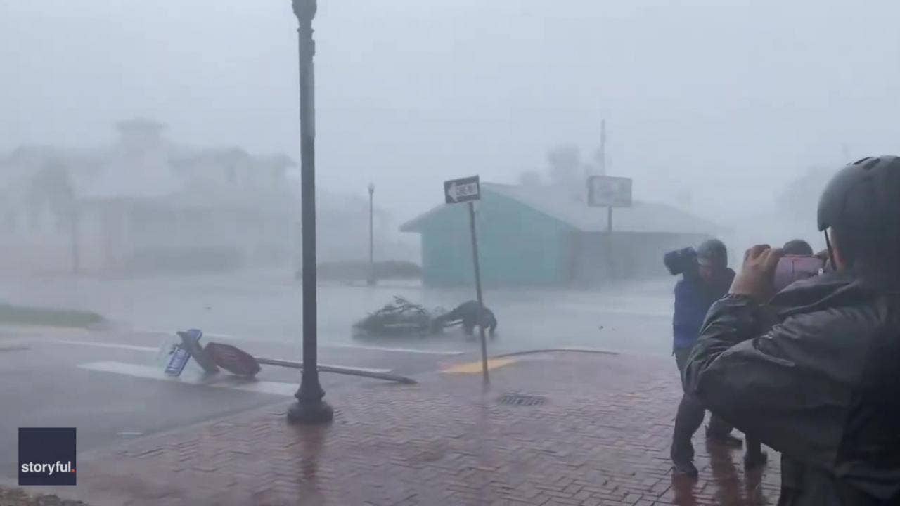 Watch storm chasers try to stand in 150mph winds in Southwest Florida ...