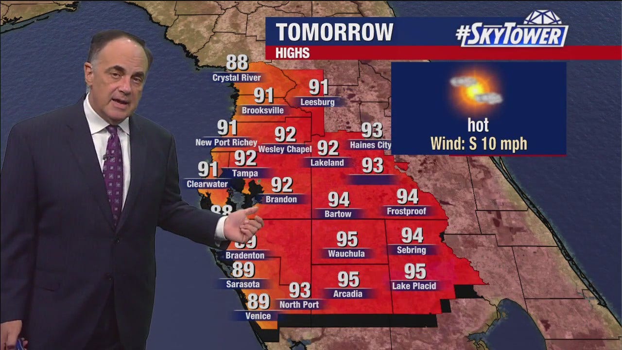 Tampa weather | Hot end to the work week | FOX 13 Tampa Bay