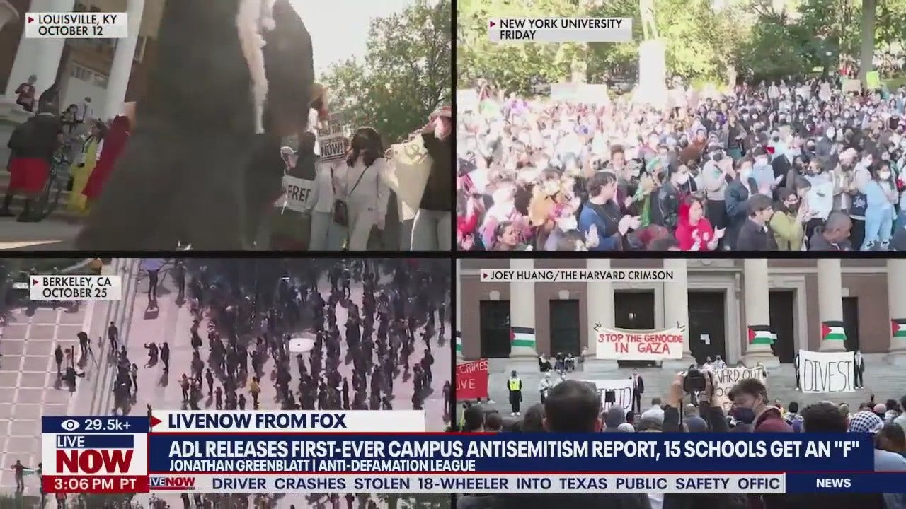 ADL releases first-ever campus antisemitism report, 15 schools get an ...