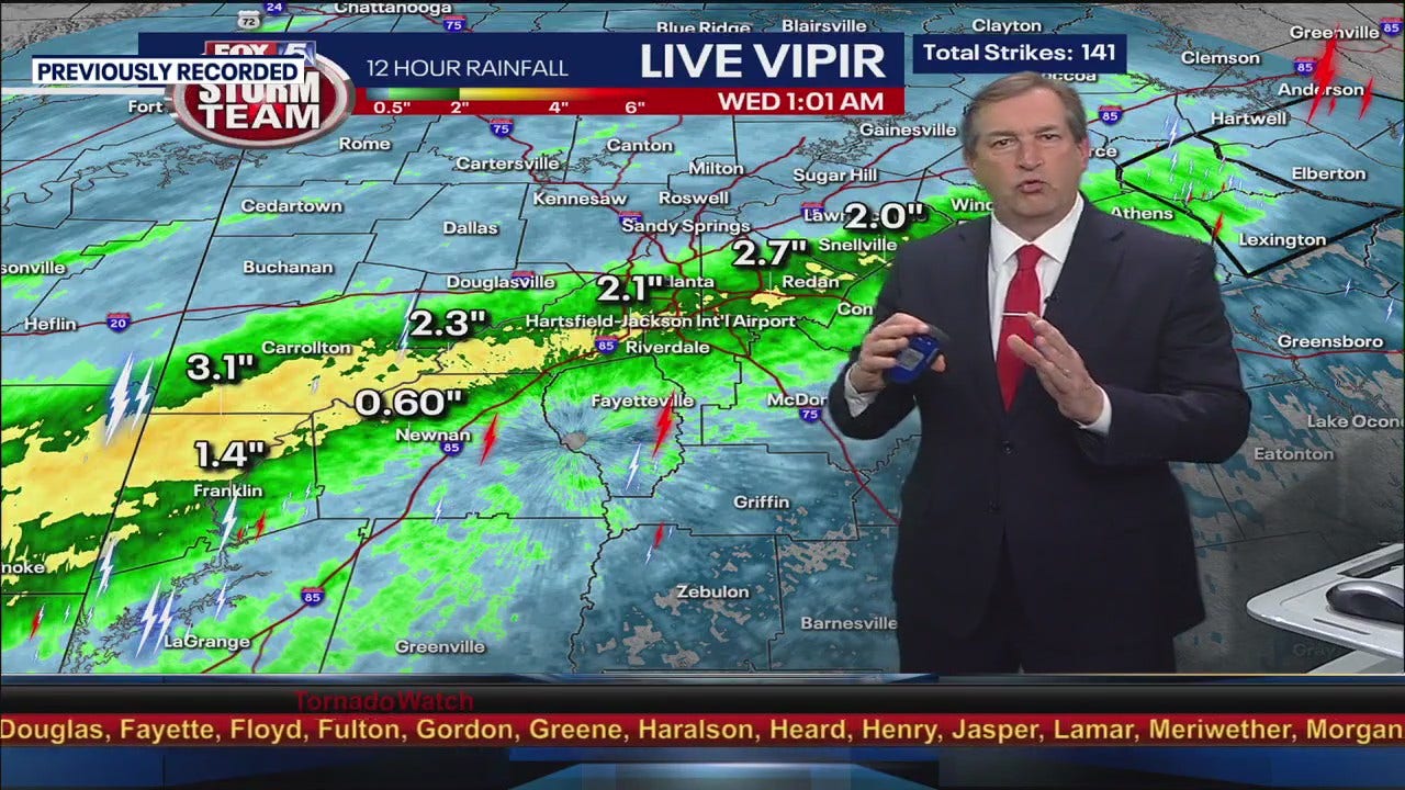FOX 5 Storm Team update 1 a.m. Wednesday | FOX 5 Atlanta