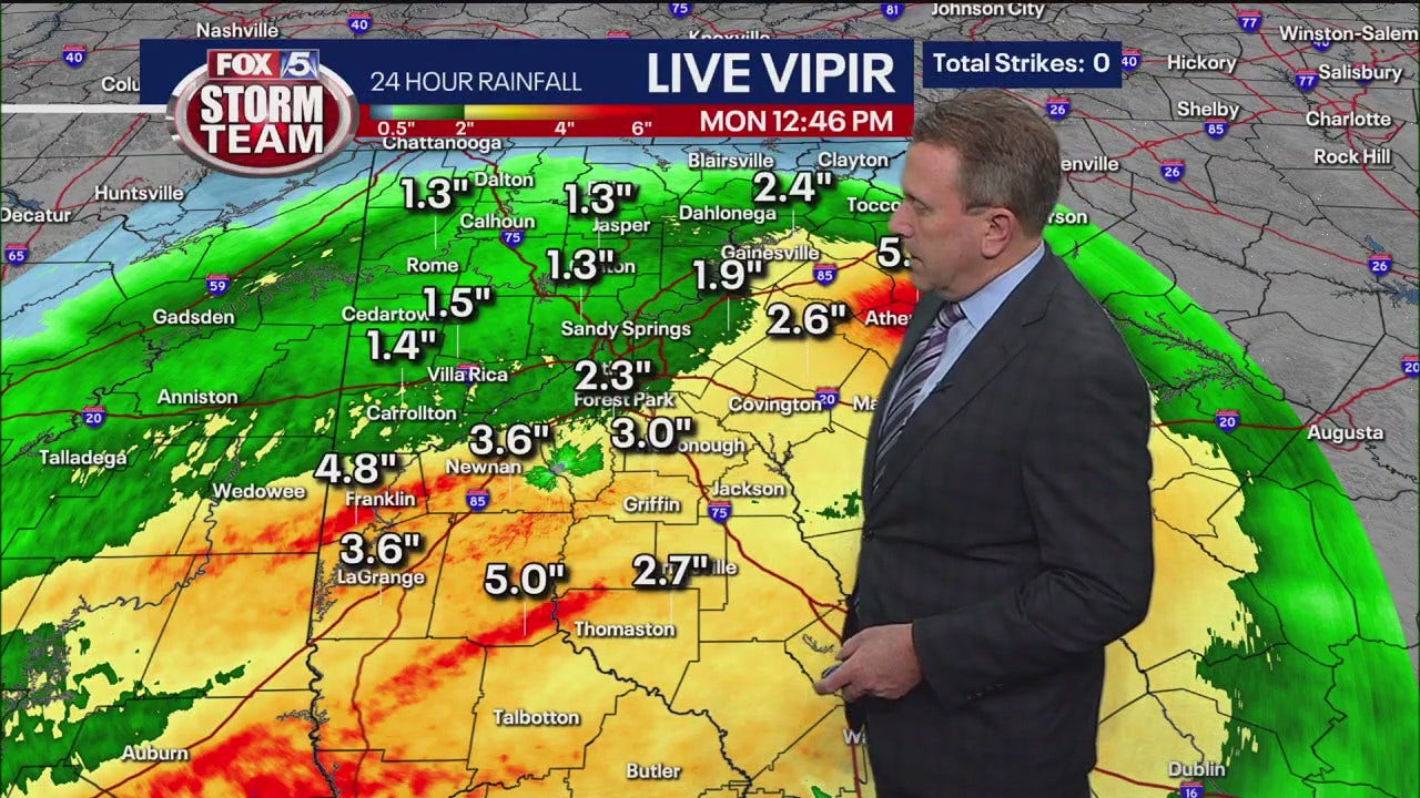 Monday midday weather forecast | FOX 5 Atlanta