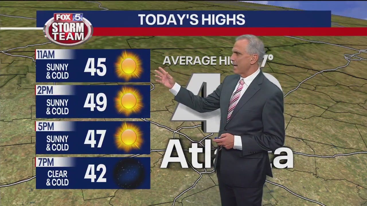 Monday midday weather forecast | FOX 5 Atlanta