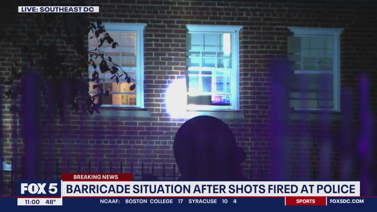 DC police in standoff with suspect who allegedly shot at them in ...
