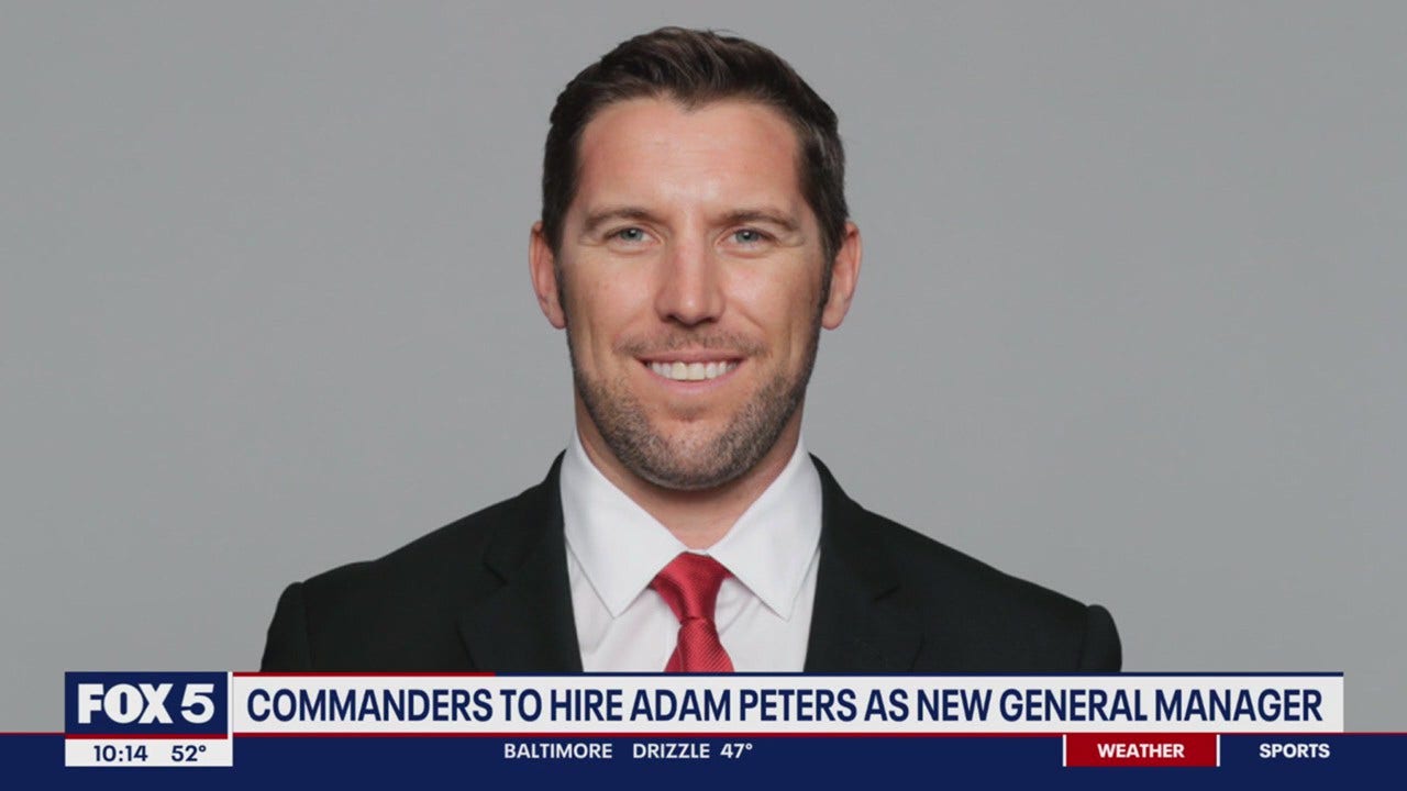 Commanders hire Adam Peters as new general manager | FOX 5 DC