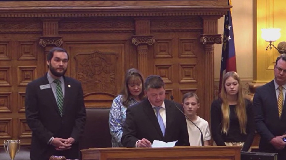 Laken Riley's father speaks at Georgia State Capitol | FOX 5 Atlanta