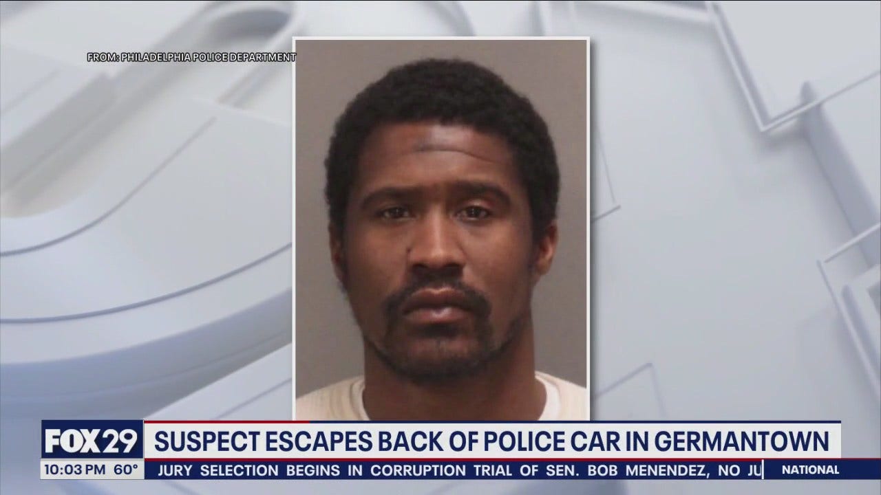 Suspect escapes Philadelphia police patrol car during arrest, flees on ...