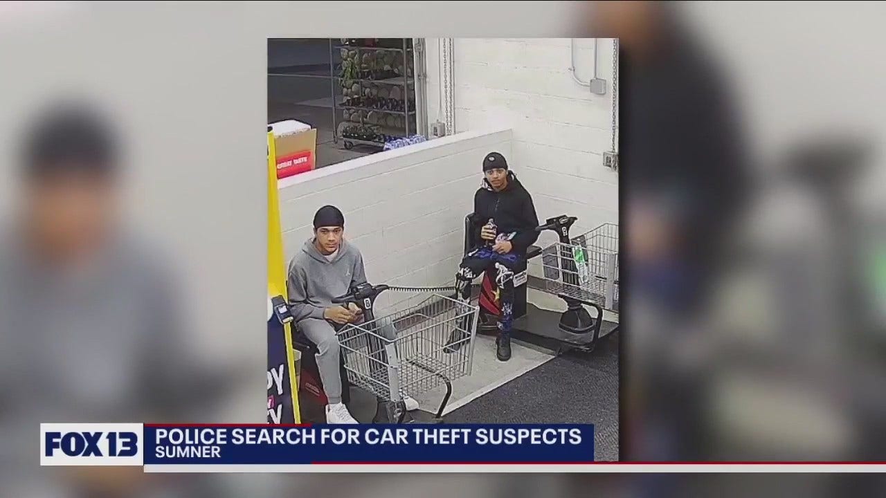 Sumner police search for carjacking suspects | FOX 13 Seattle