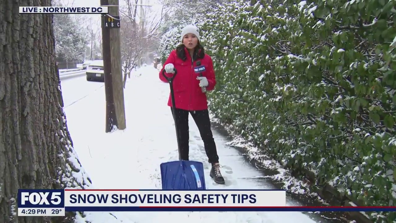 Snow shoveling safety tips | FOX 5 DC
