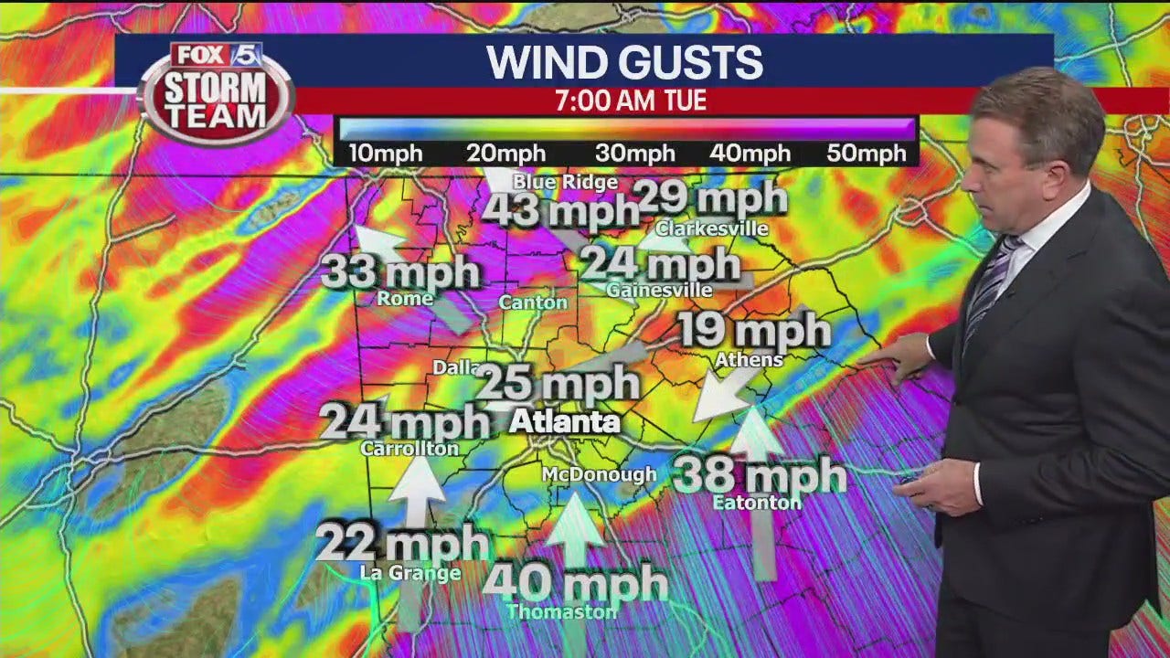 Monday midday weather forecast | FOX 5 Atlanta