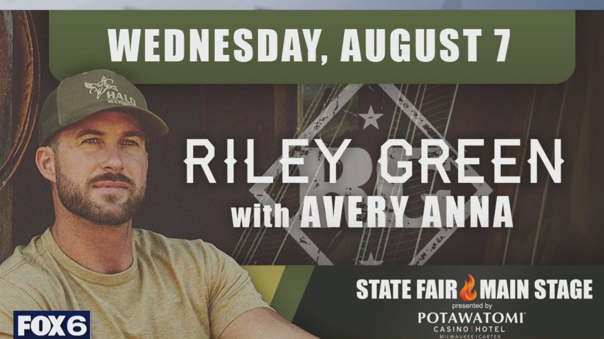 Riley Green taking State Fair Main Stage