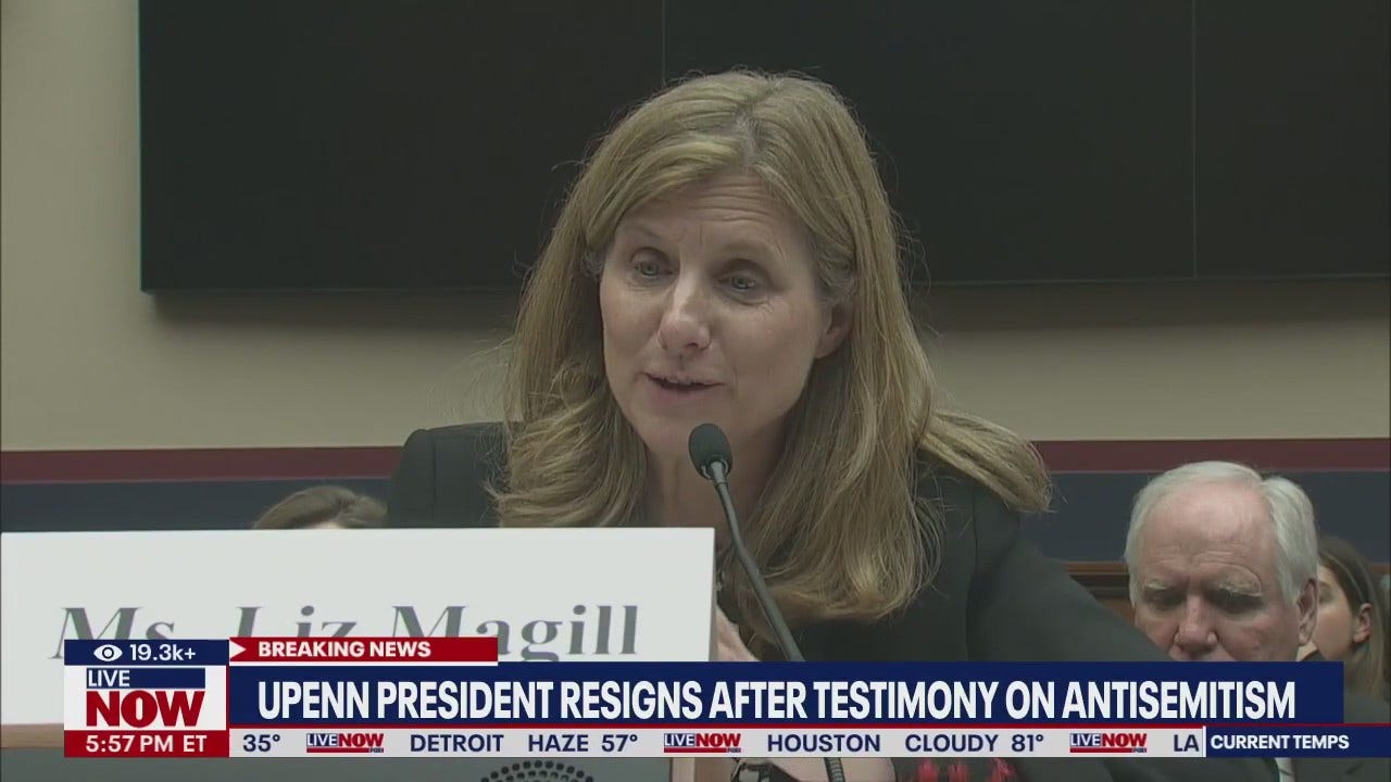 UPenn president resigns after antisemitism hearing | LiveNOW from FOX