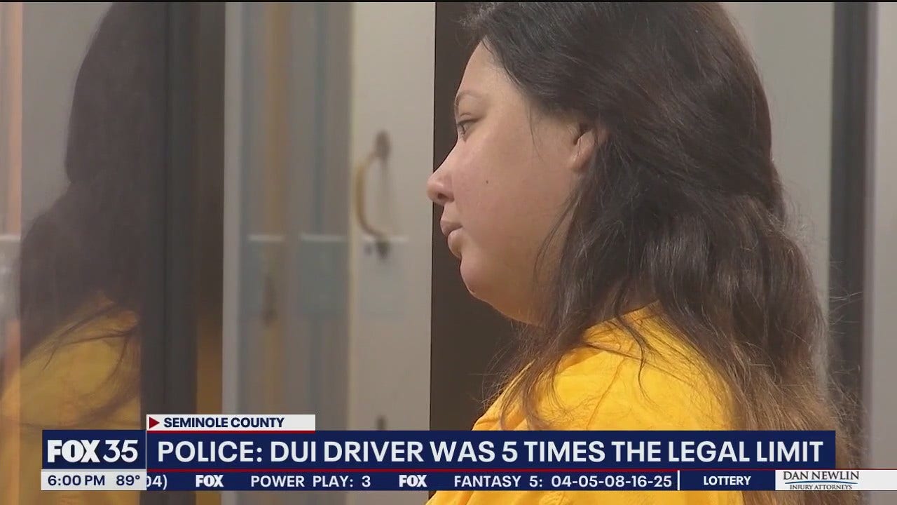 DUI driver was 5 times legal limit: police