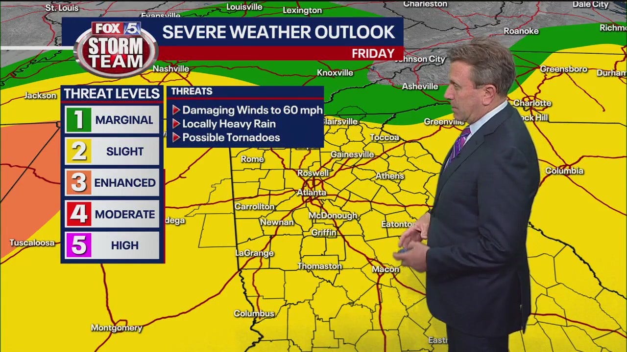 Friday severe weather outlook | FOX 5 Atlanta