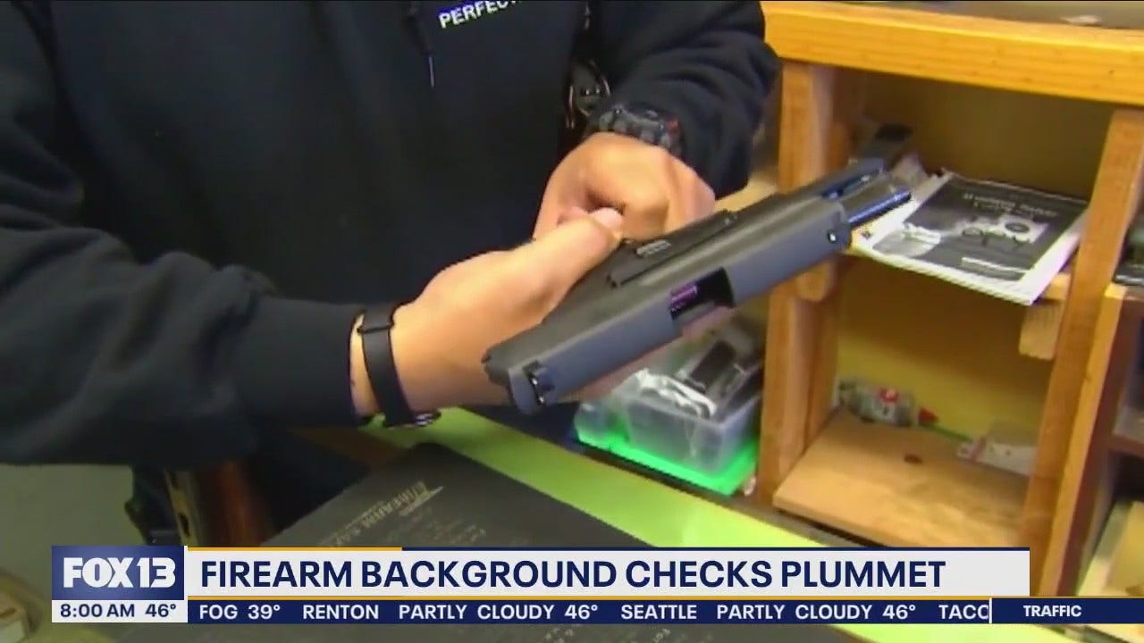 Firearm background checks plummet in WA | FOX 13 Seattle