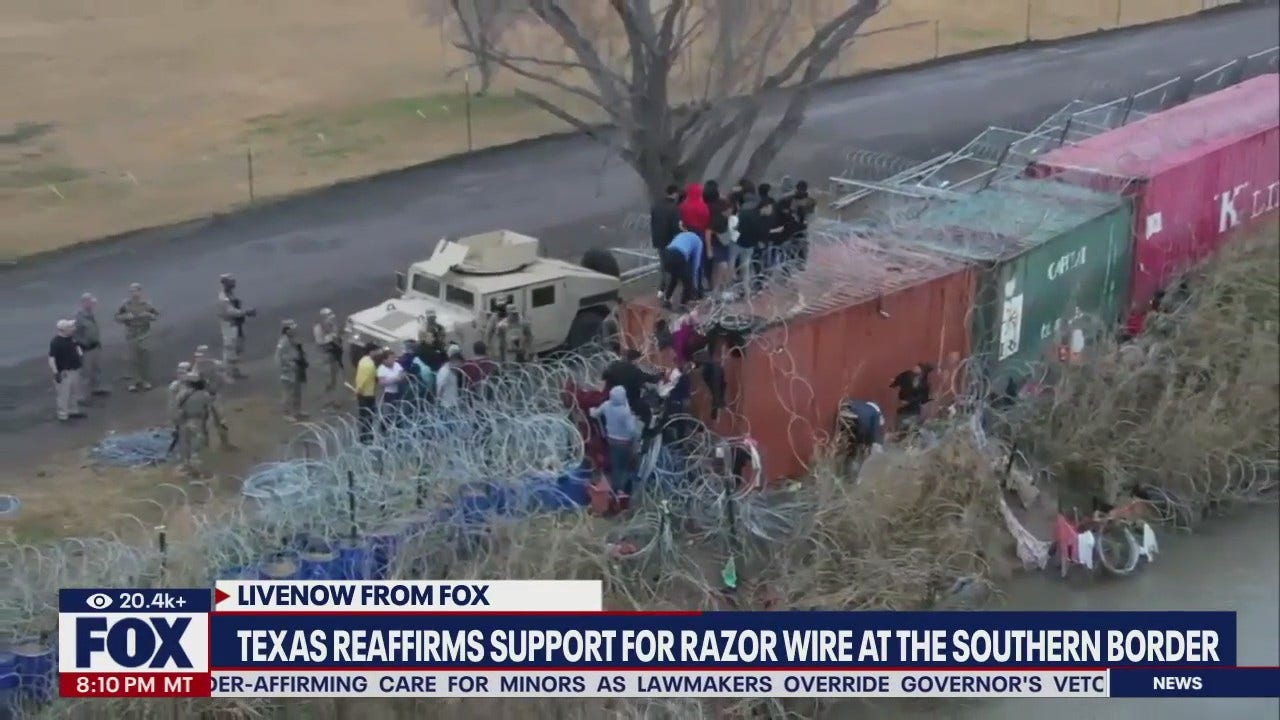 Texas reaffirms support for border razor wire | LiveNOW from FOX