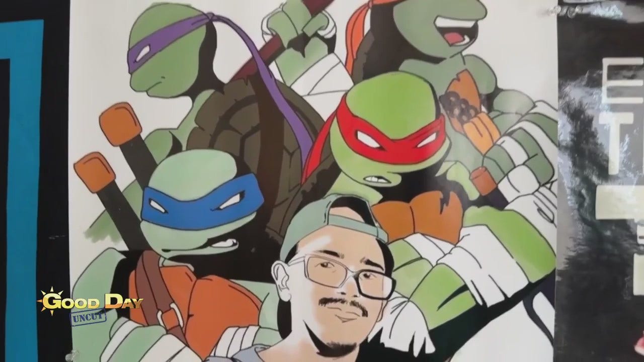 Good Day Uncut: Hank visits Teenage Mutant Ninja Turtles Collector ...