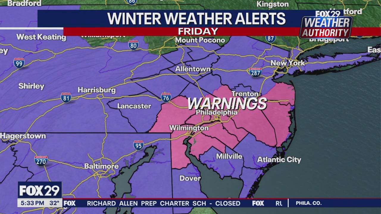 Weather Authority: 5 p.m. Thursday forecast | FOX 29 Philadelphia