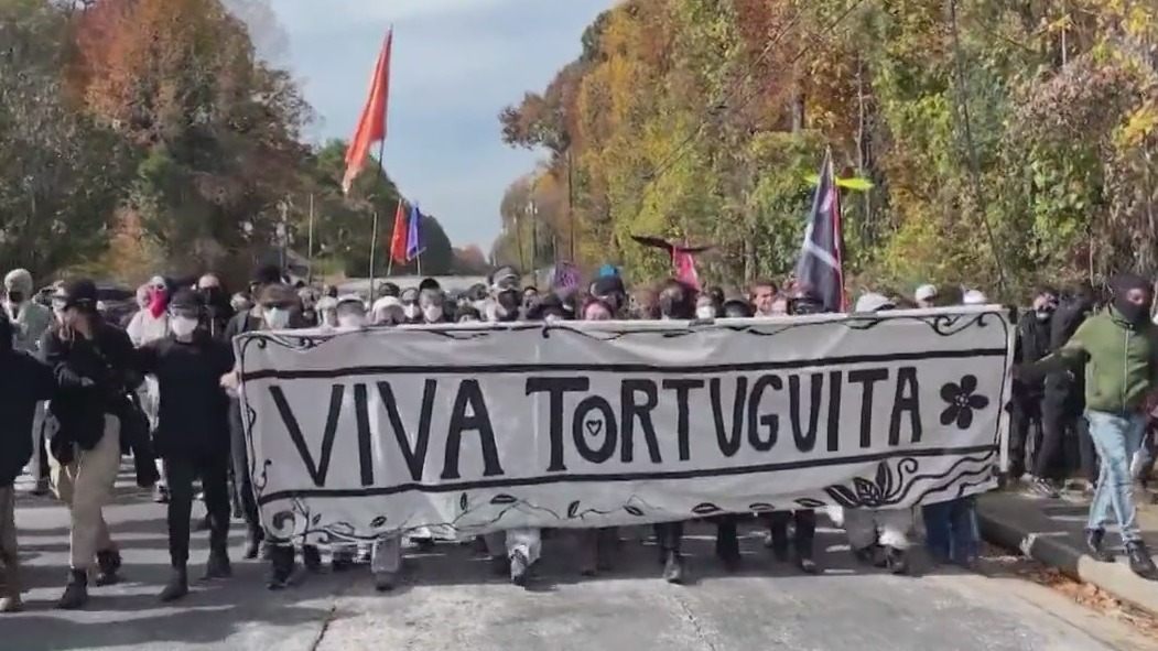 1 arrested after 'Block Cop City' protest | FOX 5 Atlanta