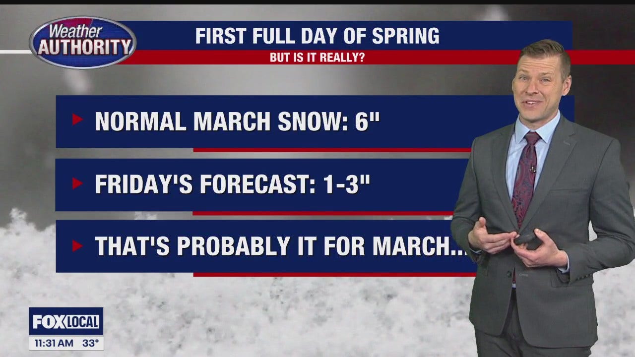 Snow flurries possible Wednesday with larger system expected Friday ...