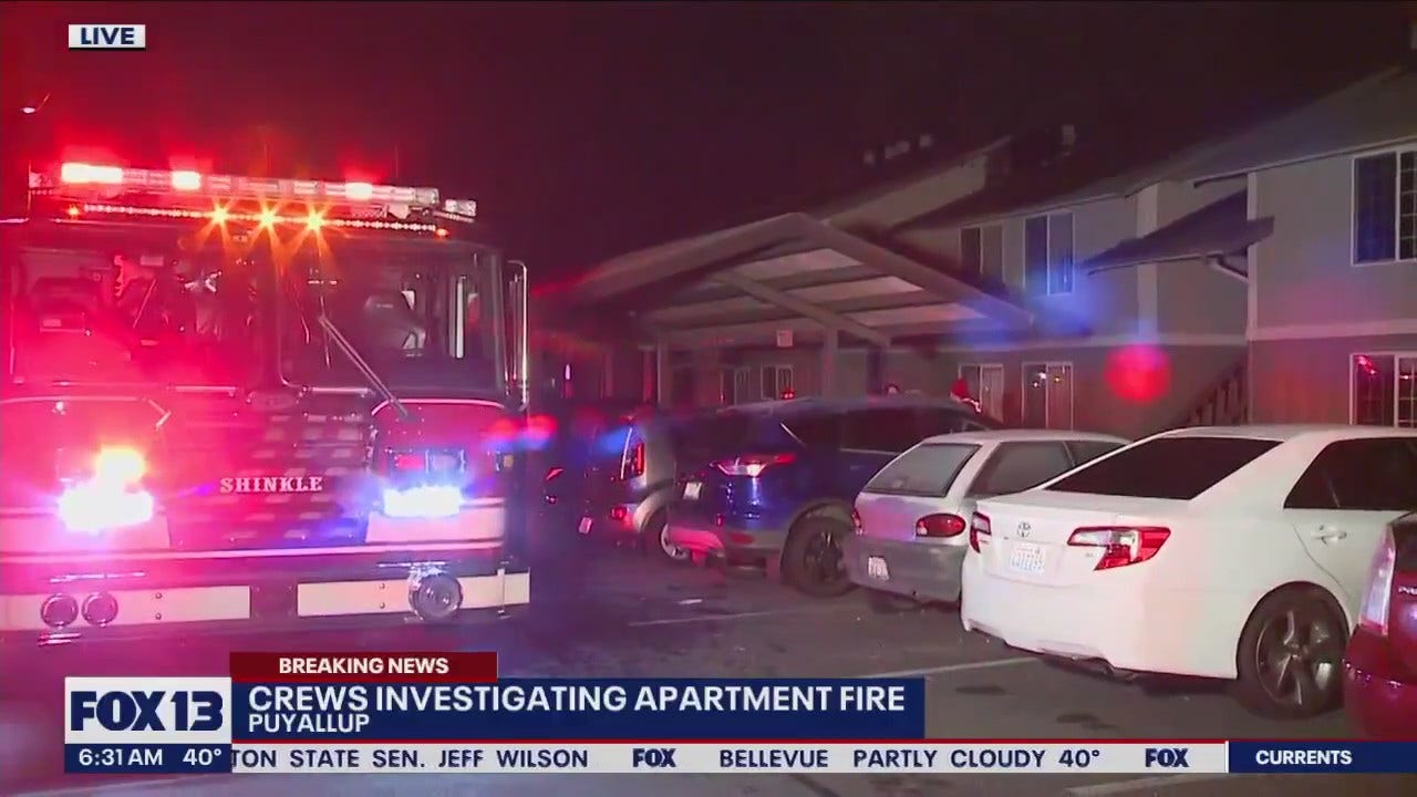 Crews extinguish Puyallup apartment fire | FOX 13 Seattle