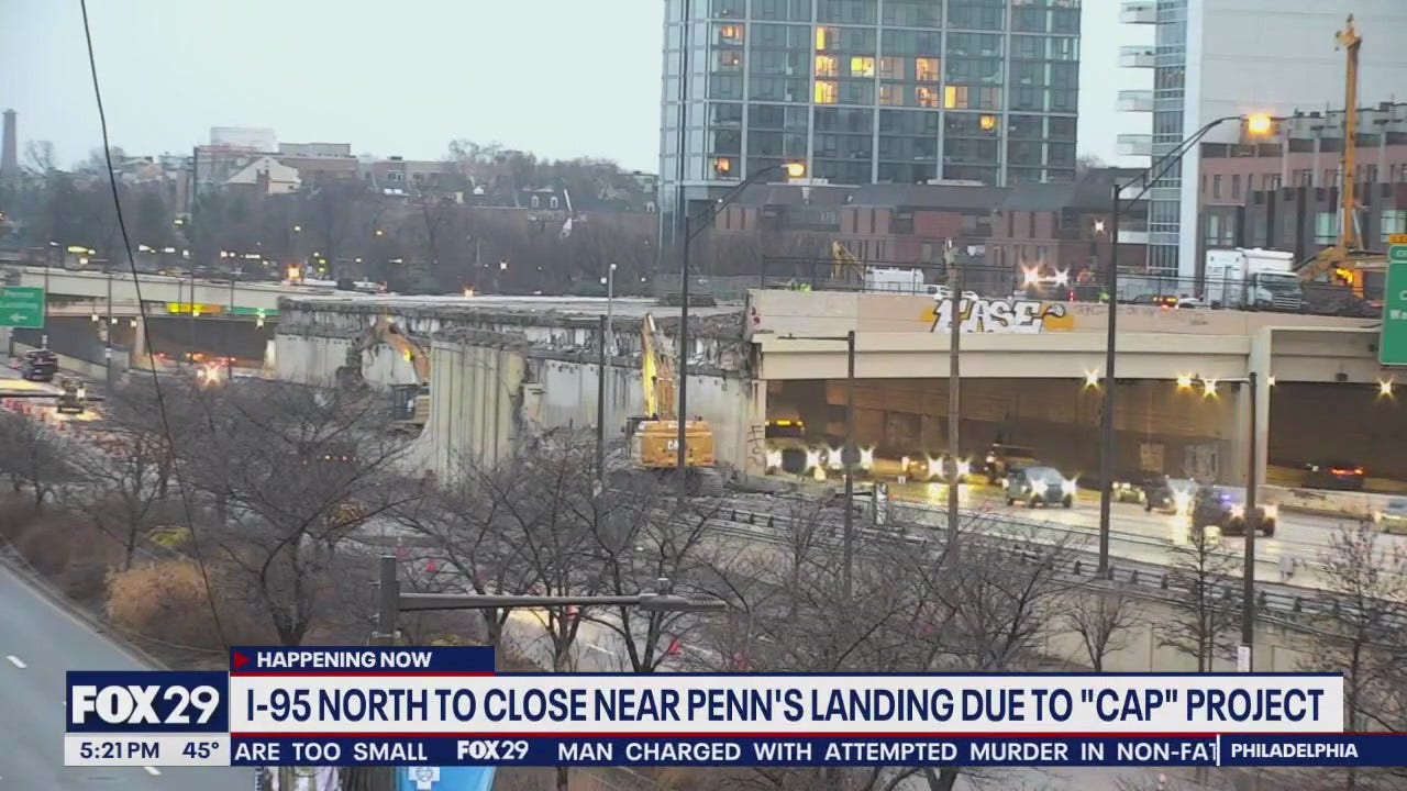 I-95 CAP project to close portions of highway over the weekend | FOX 29 ...