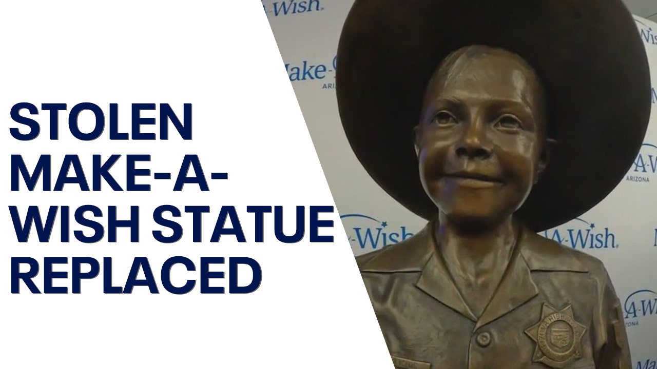 Ceremony held for Make-A-Wish statue replacement | FOX 10 Phoenix