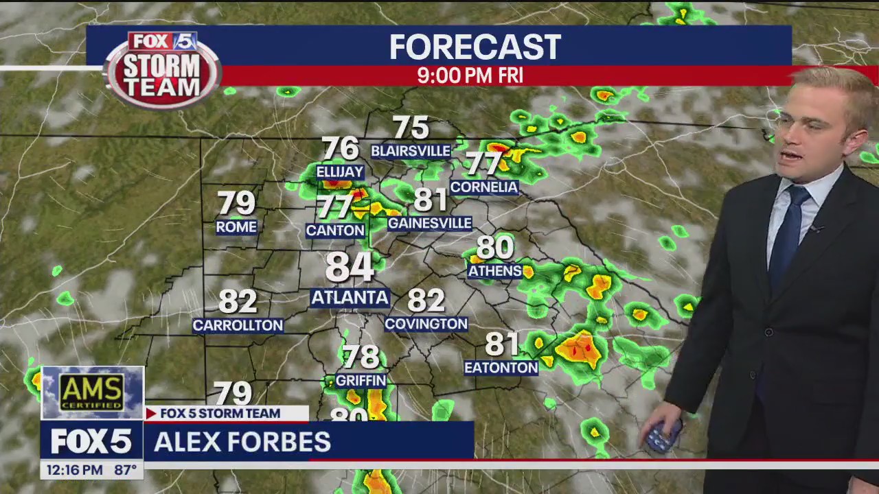 Friday midday weather forecast | FOX 5 Atlanta