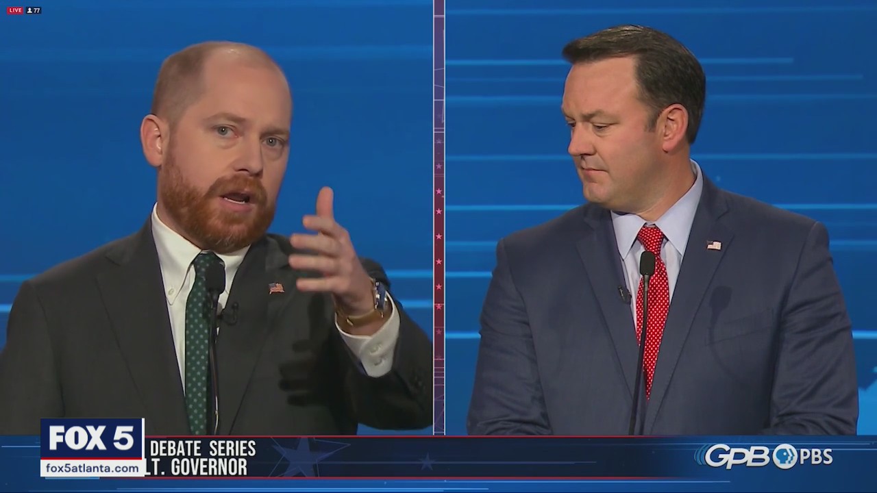 Charlie Bailey criticizes Burt Jones in debate for Lt. governor | FOX 5 ...