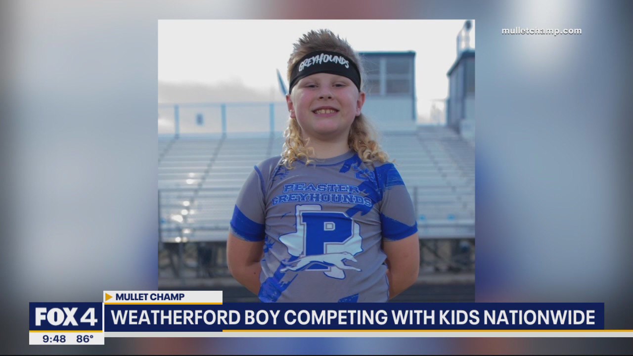 Weatherford boy hopes to become 'Mullet Champ' | FOX 4 Dallas-Fort Worth