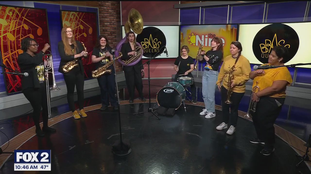 Brass Queens perform a song from their new album "Hot Tub Sessions Vol ...