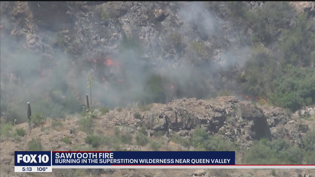 Forest Service: Sawtooth Fire burns 21,000 acres of land | FOX 10 Phoenix