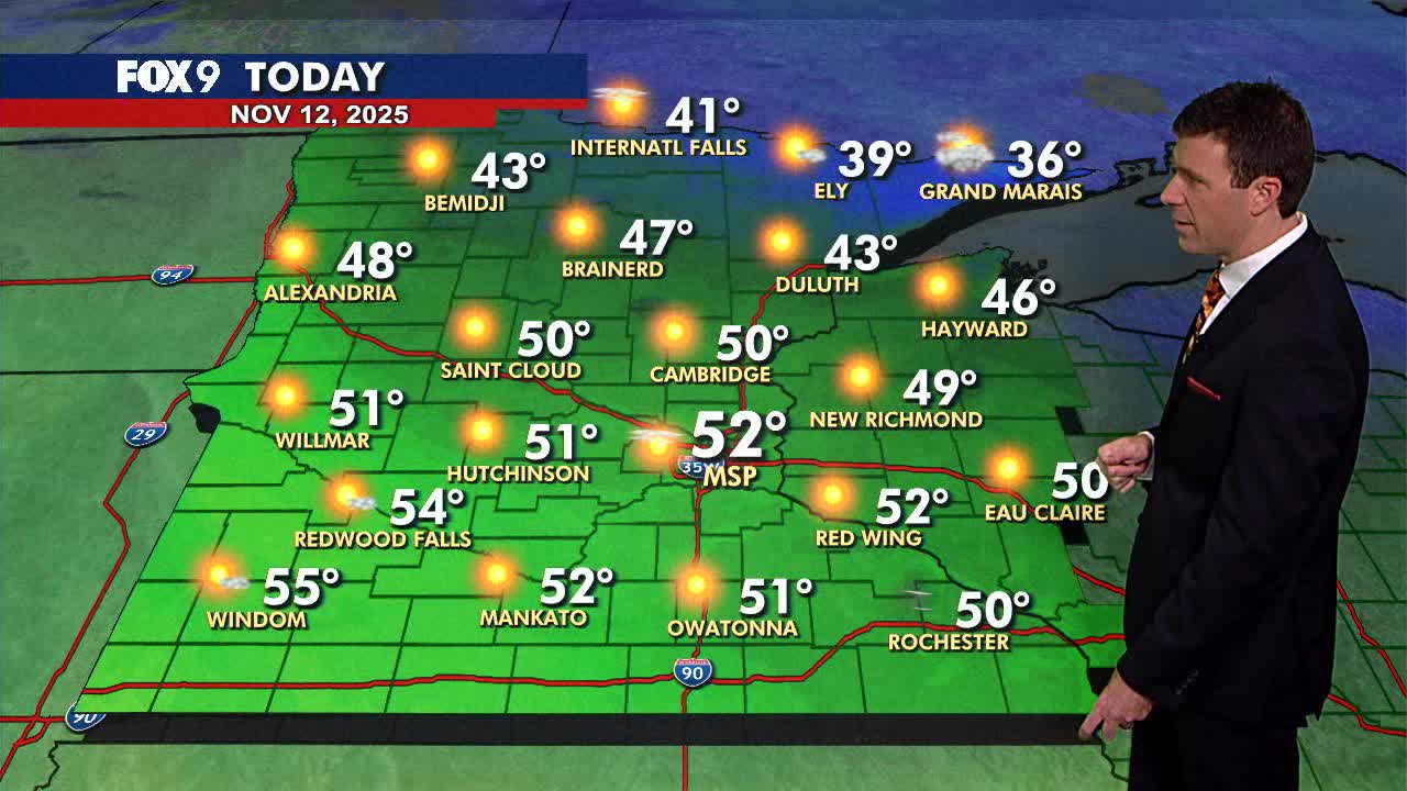 MN weather: Bright and seasonably mild Wednesday | FOX 9 Minneapolis-St ...