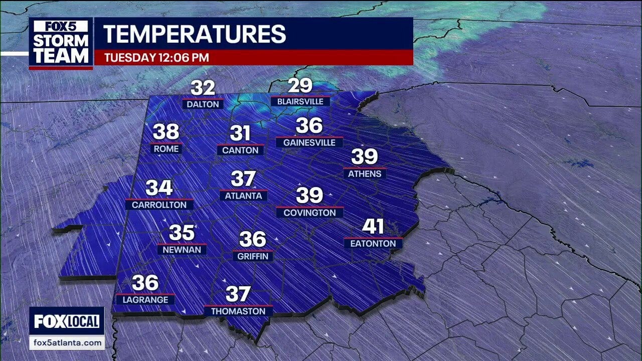 Tuesday midday weather forecast | FOX 5 Atlanta