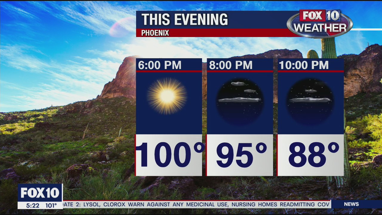 5 p.m. Weather Forecast 4/26/20 | FOX 10 Phoenix