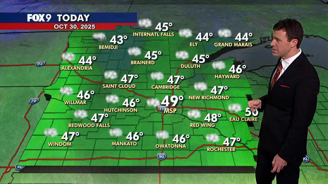 MN weather: Foggy morning, cloudy Thursday afternoon | FOX 9 ...