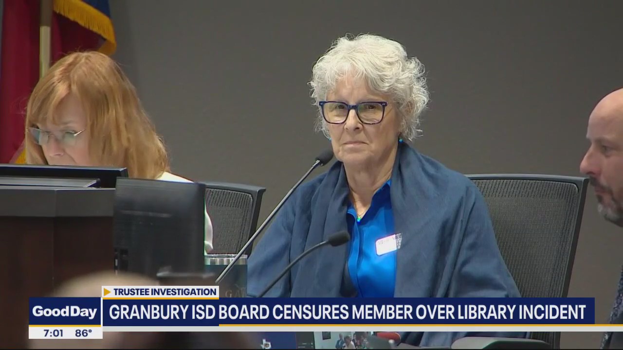Granbury ISD censures board member for library incident | FOX 4 Dallas ...