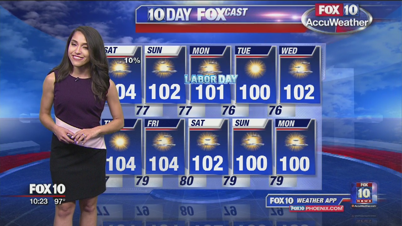 10PM Weather - 8/31/2018 | FOX 10 Phoenix