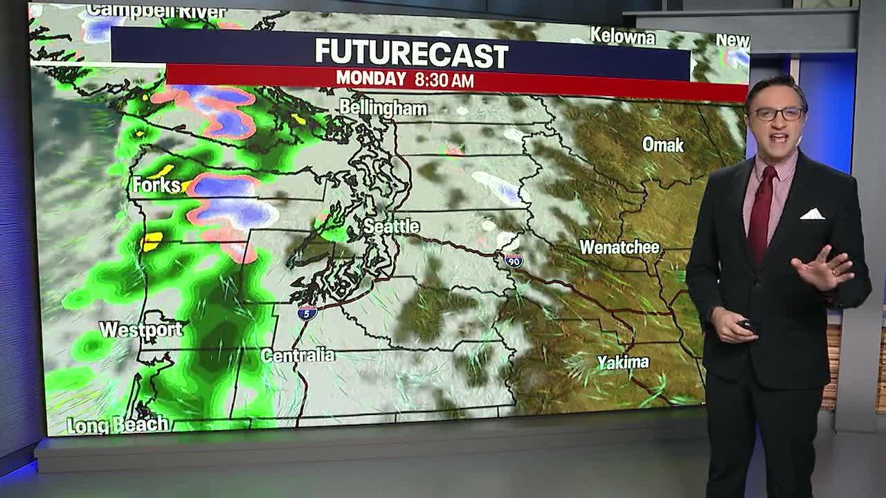 Seattle weather: Break from rain on Monday | FOX 13 Seattle