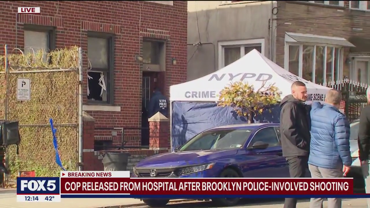 NYPD officer shot in Brooklyn after responding to homicide; barricaded ...