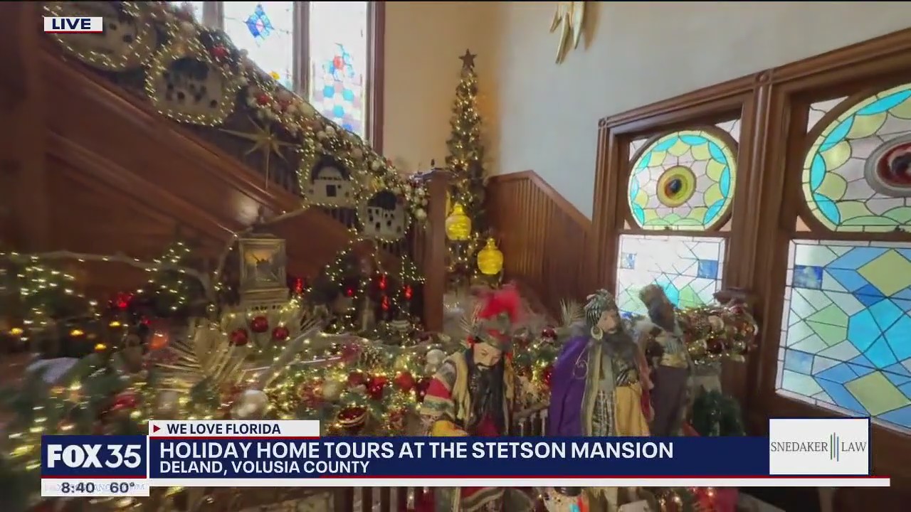Holiday tours at the Stetson Mansion | FOX 35 Orlando