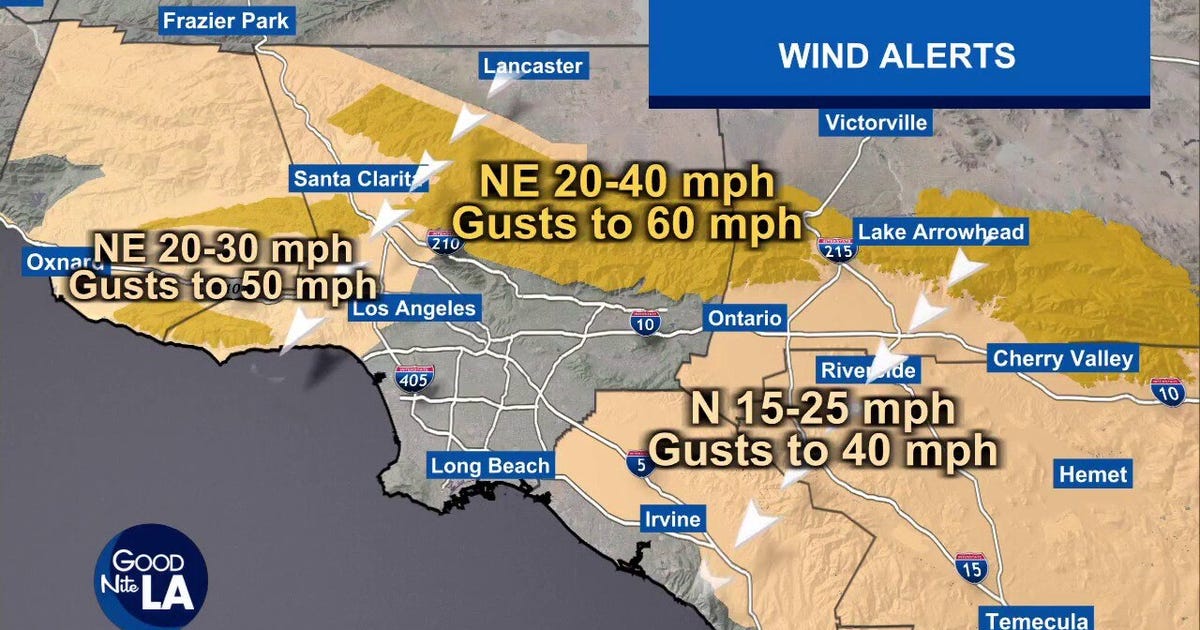 60 mph gusts possible for parts of SoCal | FOX 11 Los Angeles