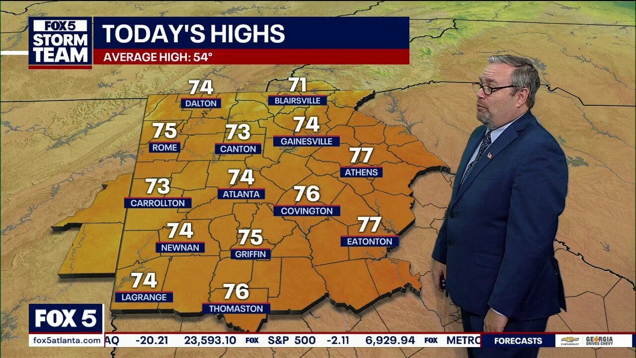 Saturday morning forecast | FOX 5 Atlanta