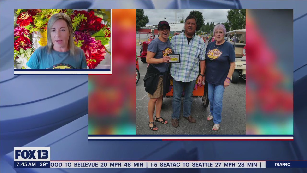 Woman behind Renton's thriving farmers market | FOX 13 Seattle