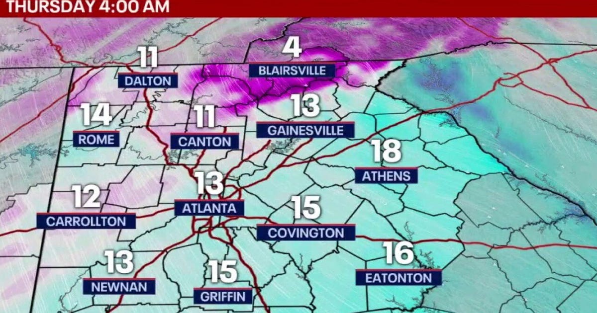 Georgia braces for snow and record cold Thursday | FOX 5 Atlanta