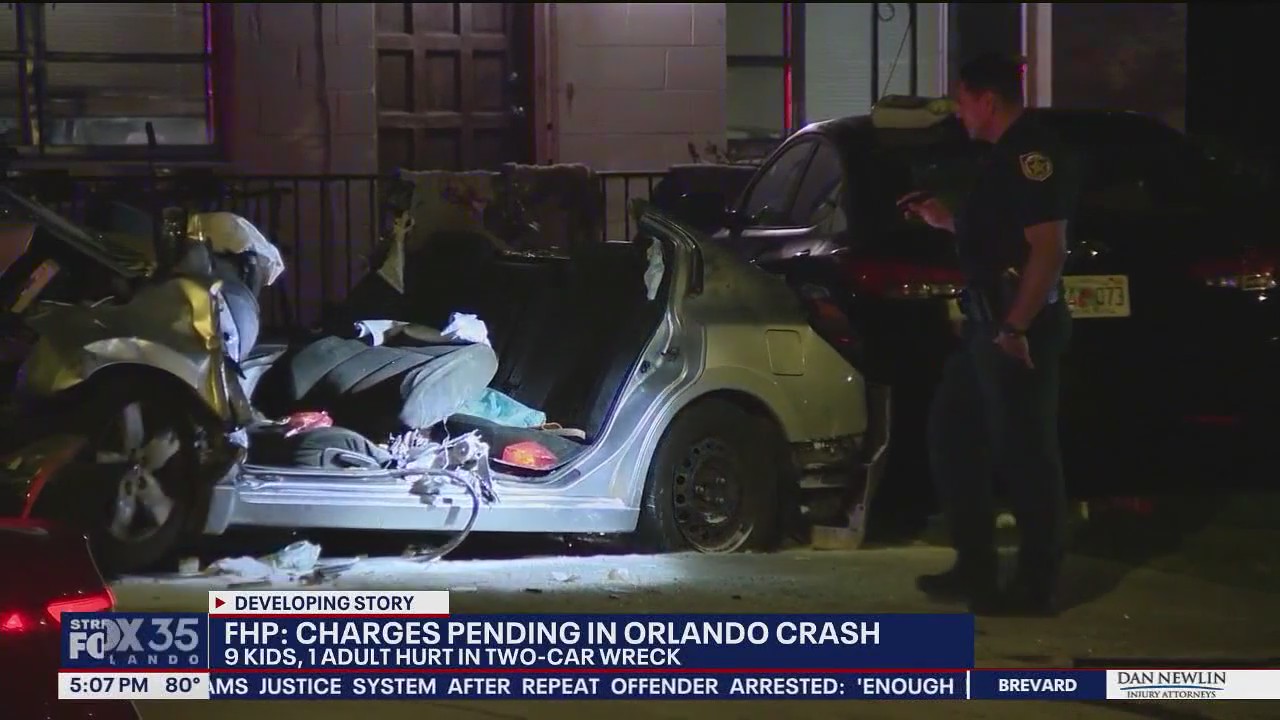 Charges pending in crash that left 9 kids, 1 adult injured: FHP | FOX ...